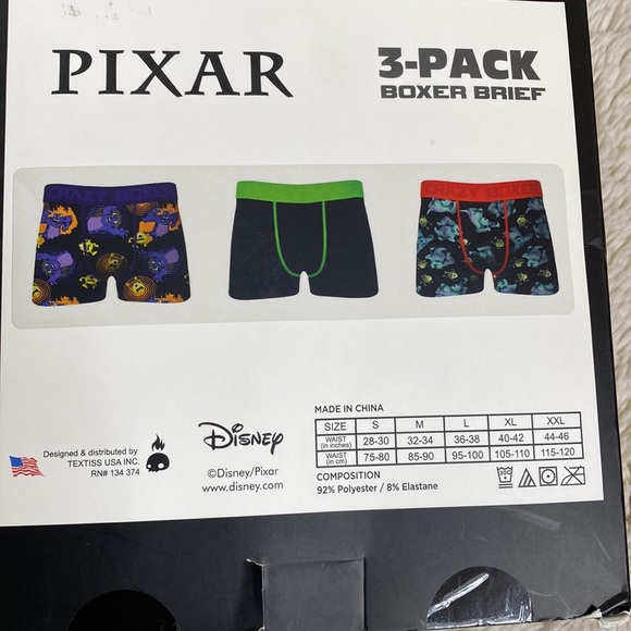 Crazy Boxer | Underwear & Socks | Crazy Boxer Pixar 3 Pack Boxer Brief ...